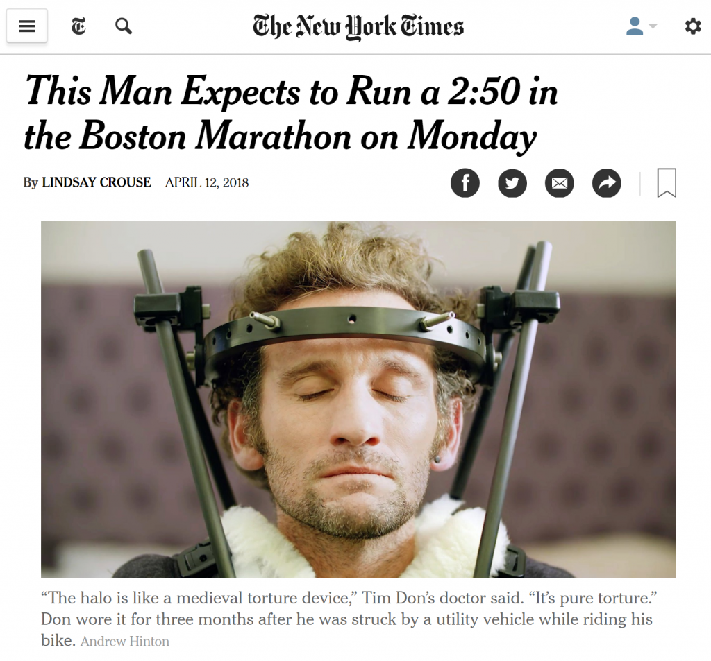 NYT Features Tim Don’s Return to Racing – Colorado Triathlete